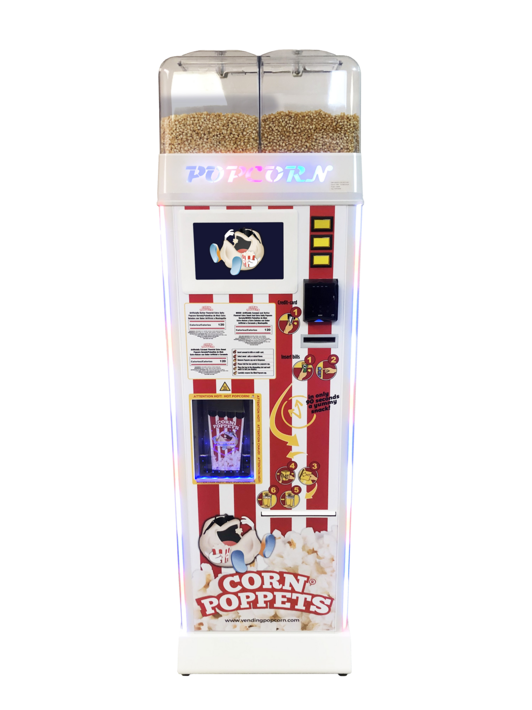 Popcorn vending machines